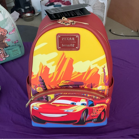 Disney Pixar | Bags | Disney Pixar Loungefly Cars Lightning Mcqueen ...